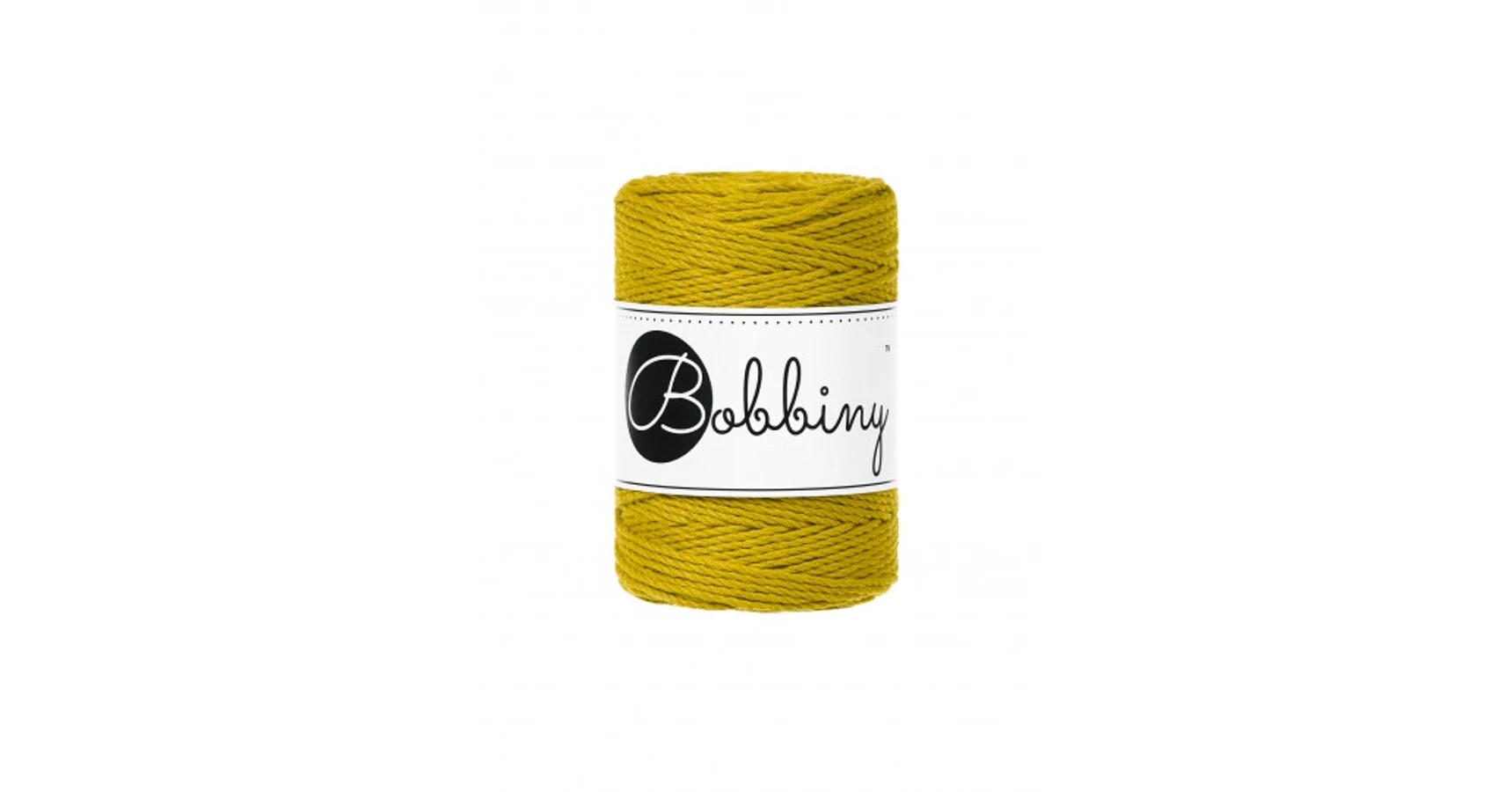 Bobbiny 3 Ply Makramé fonal 1,5 mm - SPICY YELLOW - FonalLak.hu