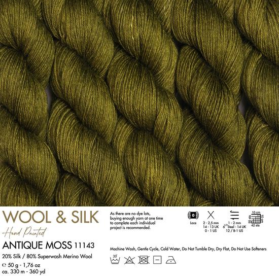 Gazzal Wool & Silk - Antique Moss - FonalLak.hu